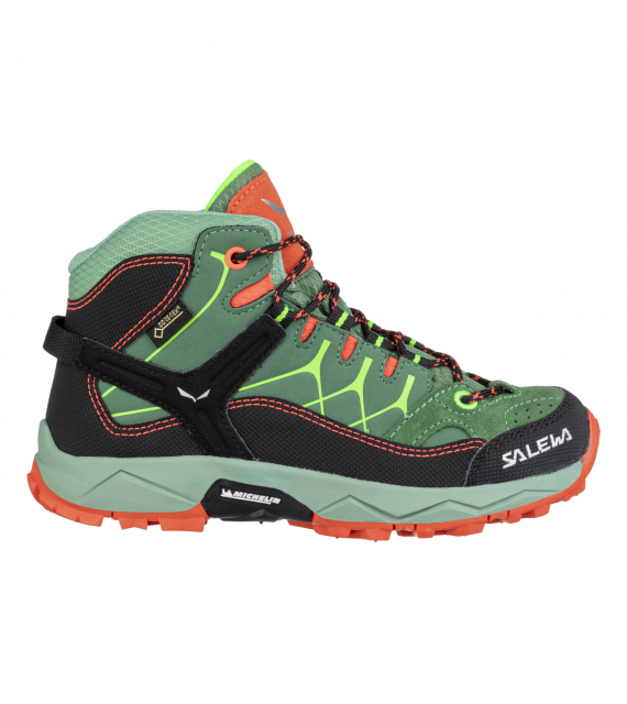 Salewa SALEWA Jr Alp Trainer Mid GTX EU 31 Myrtle Tender Shot Trekkingschuhe fur Kinder